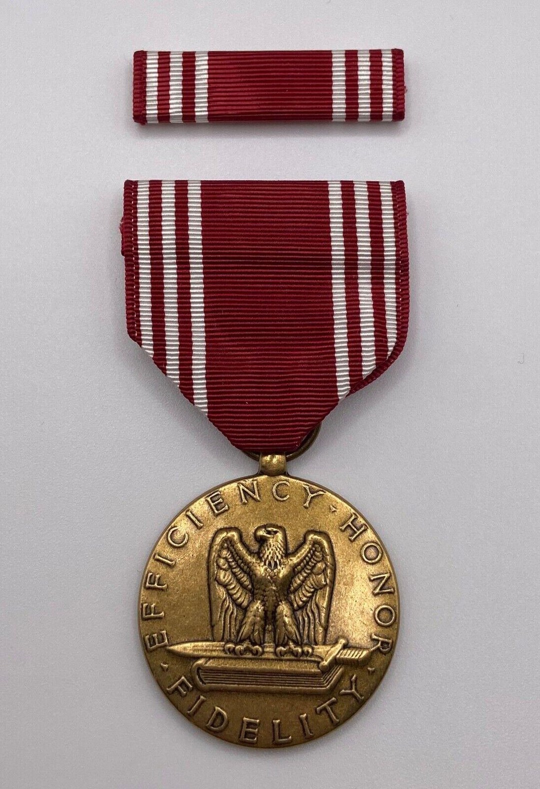 Usa / United States for Good Conduct Medal With Ribbon Bar and Makers ...