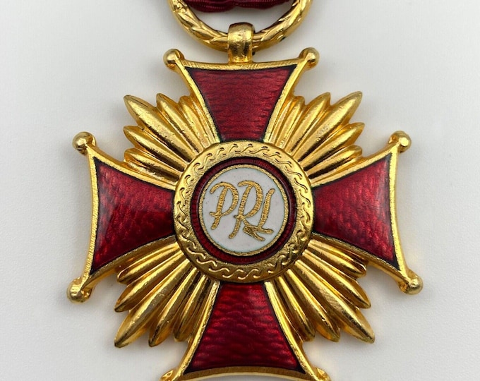 Poland / Polish Cross of Merit Prl Medal Gold Class - Etsy