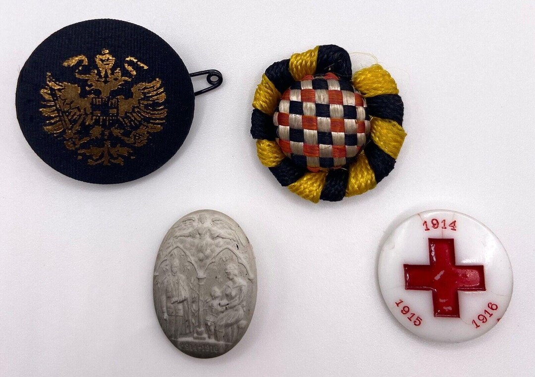 Austria 4 X Patriotic Badges - Etsy