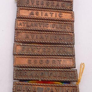 9 X Usa Navy Bars for Ww1 Victory Miniature Medal - Etsy