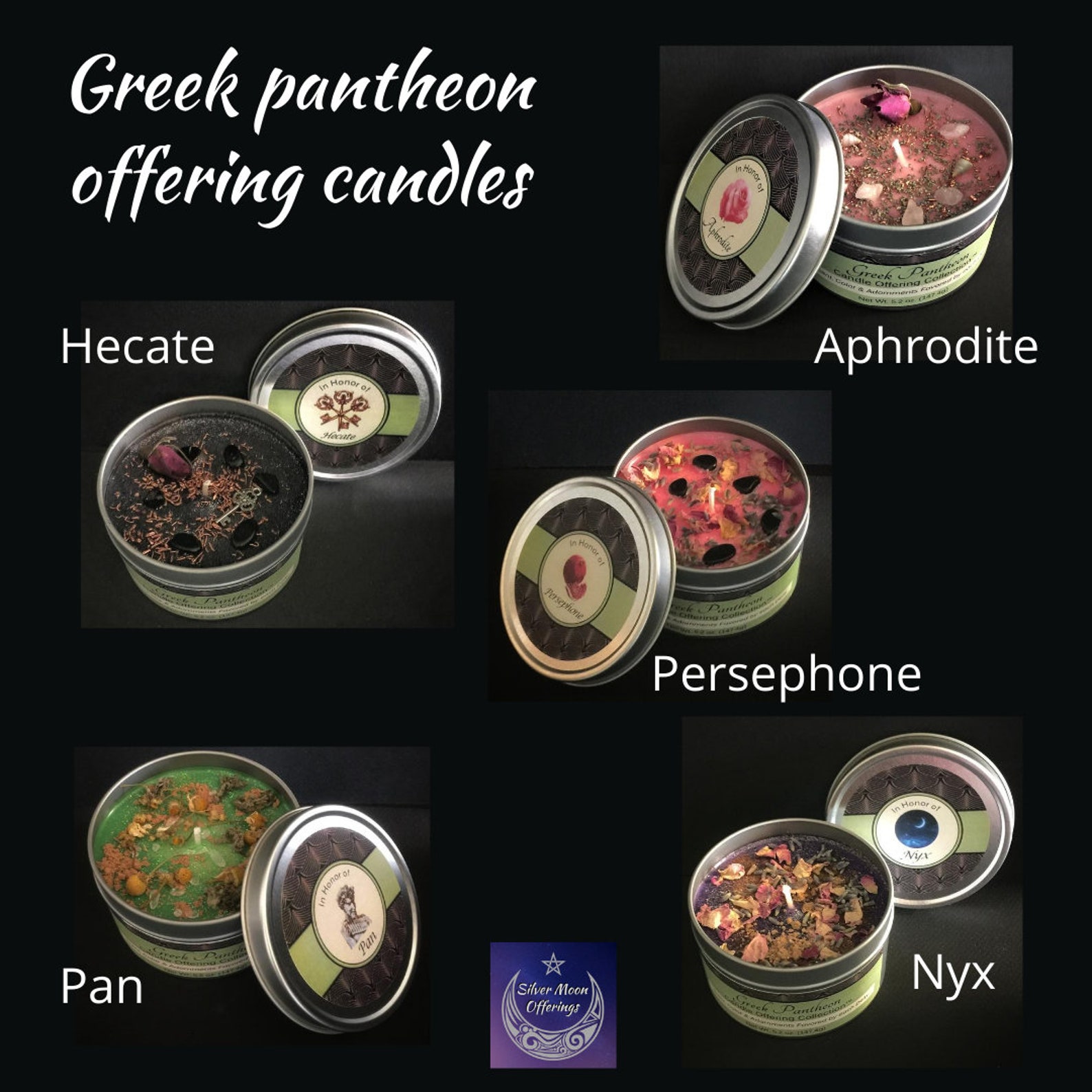 Artemis Greek Goddess Offering Candle | Etsy