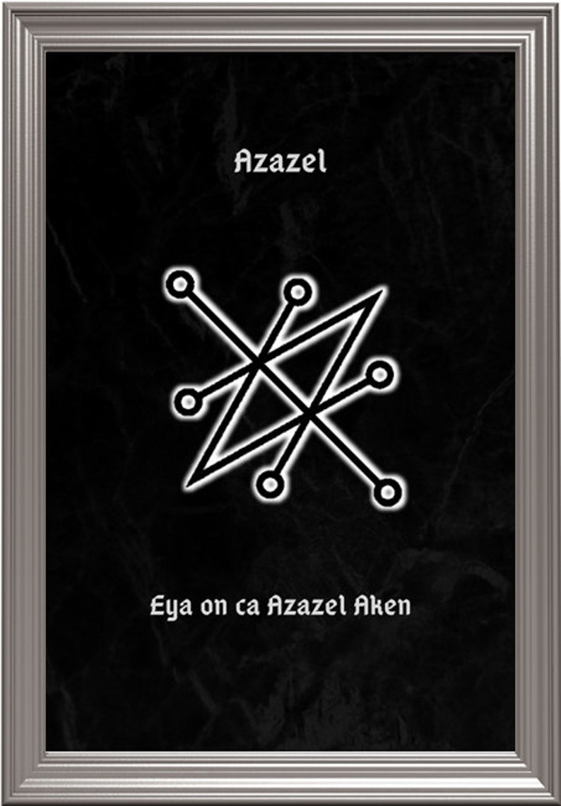 Azazel Sigil Digital Print Demonic Symbol and Enn - Etsy