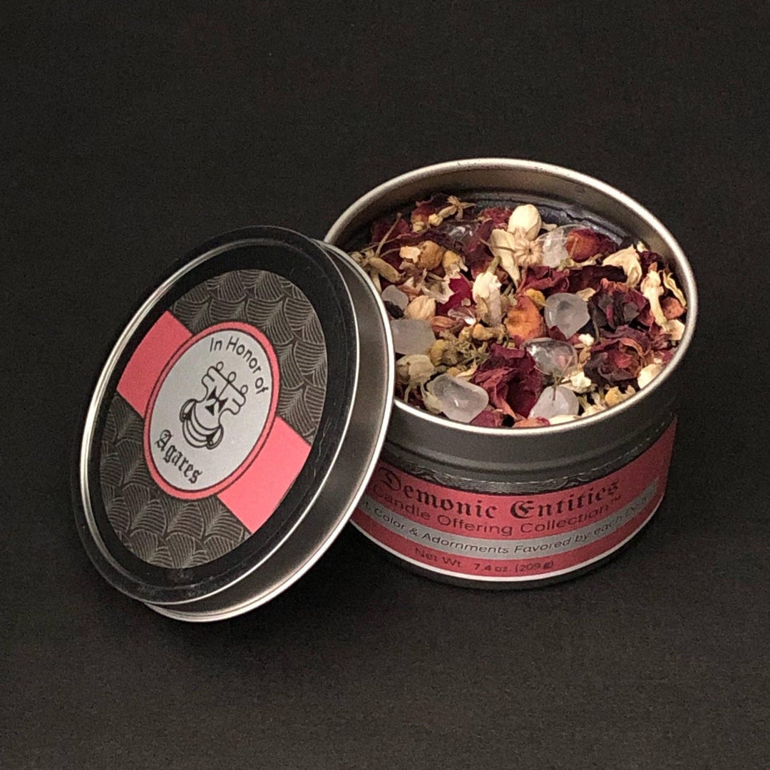 Agares Demonic Ritual Offering Candle - Etsy