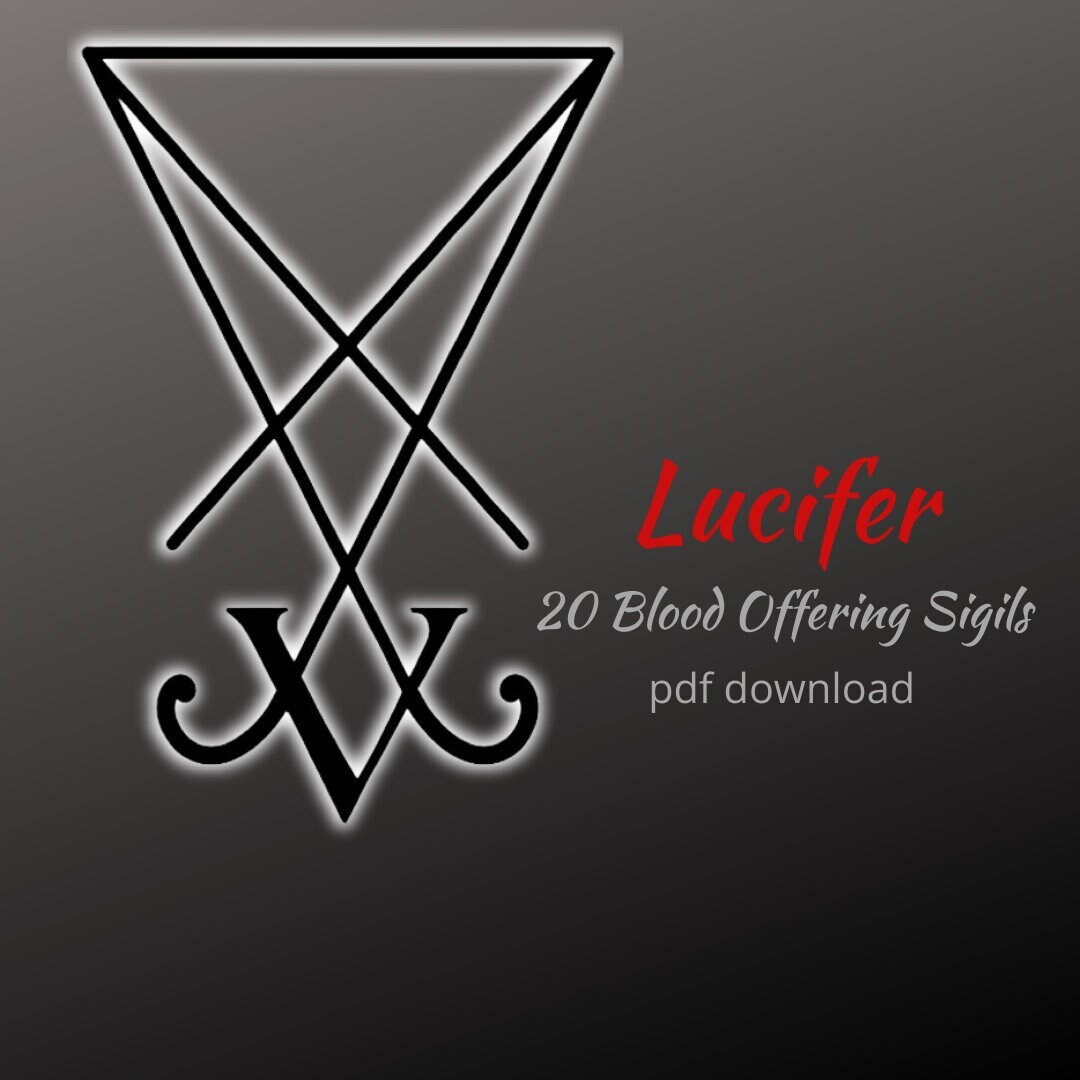 Blood Offering Lucifer Sigil, Digital Print - Etsy