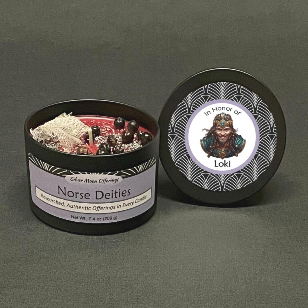 Loki Norse God Ritual Candle - Pagan Altar Offering for Trickster Deity ...