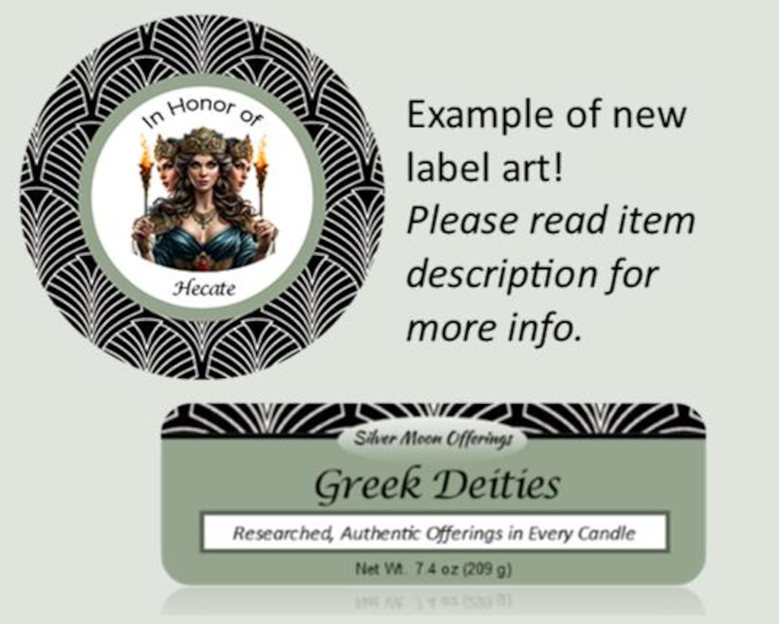 Demeter Greek Goddess Offering Candle - Etsy