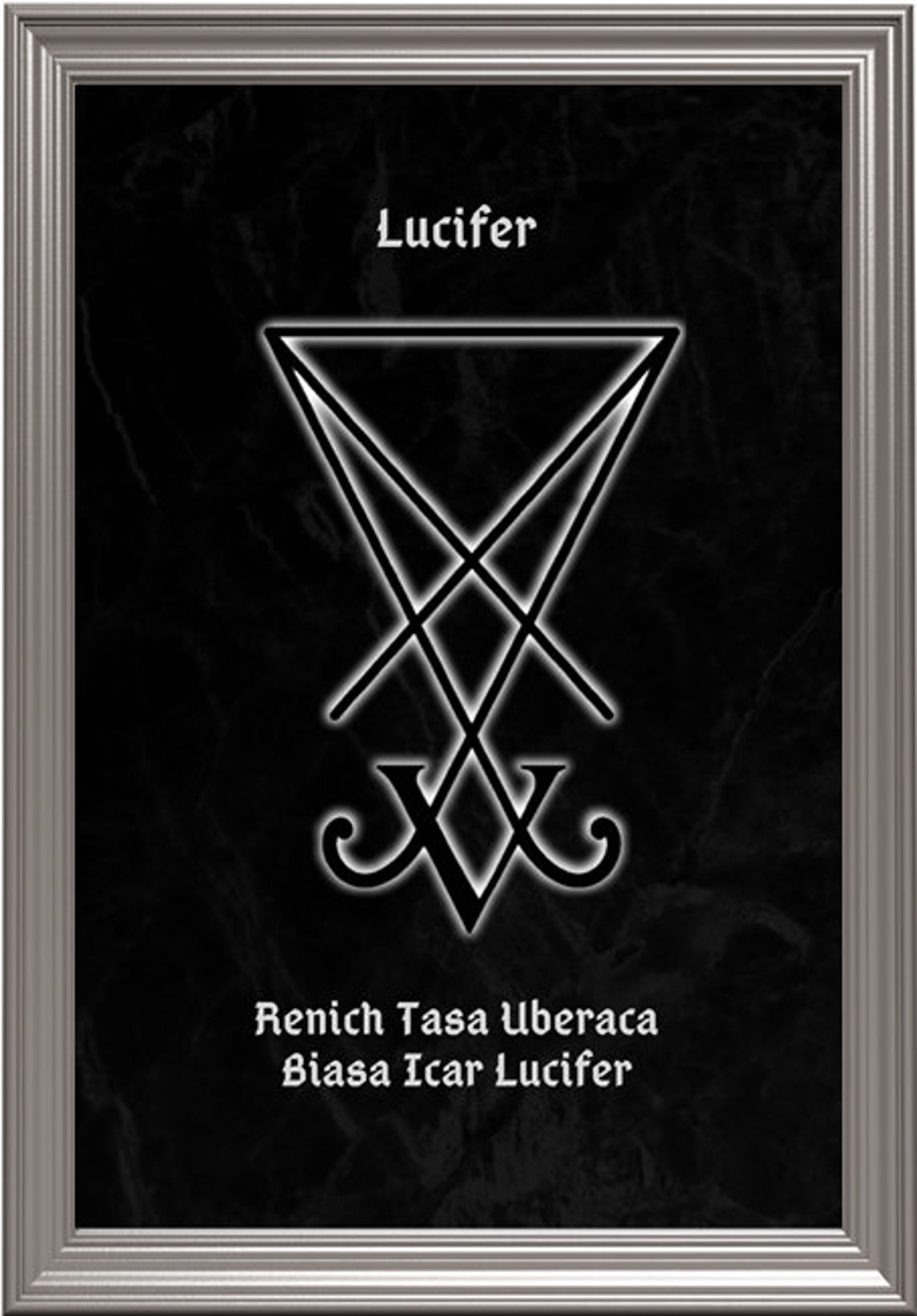 Lucifer Sigil digital print Demonic Symbol and Enn | Etsy