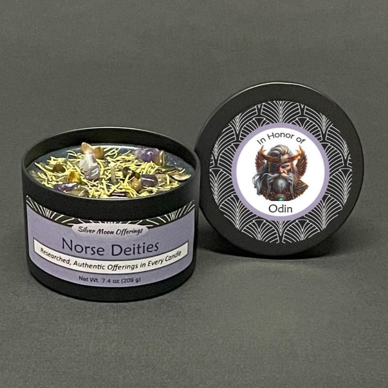 Odin Norse God Ritual Offering Candle - Pagan Altar Decor - All Father ...