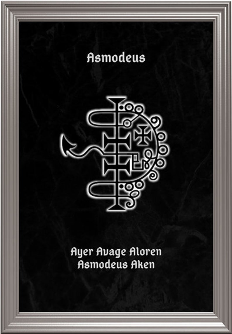 Asmodeus Digital Print Sigil and Enn - Etsy