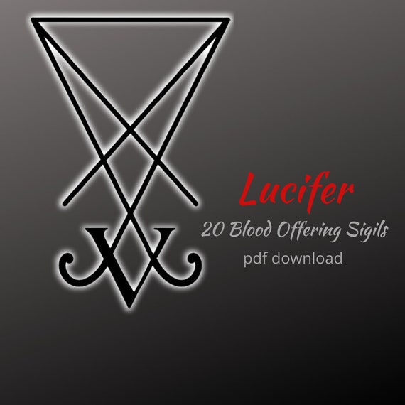 Blood Offering Lucifer Sigil Digital Print | Etsy