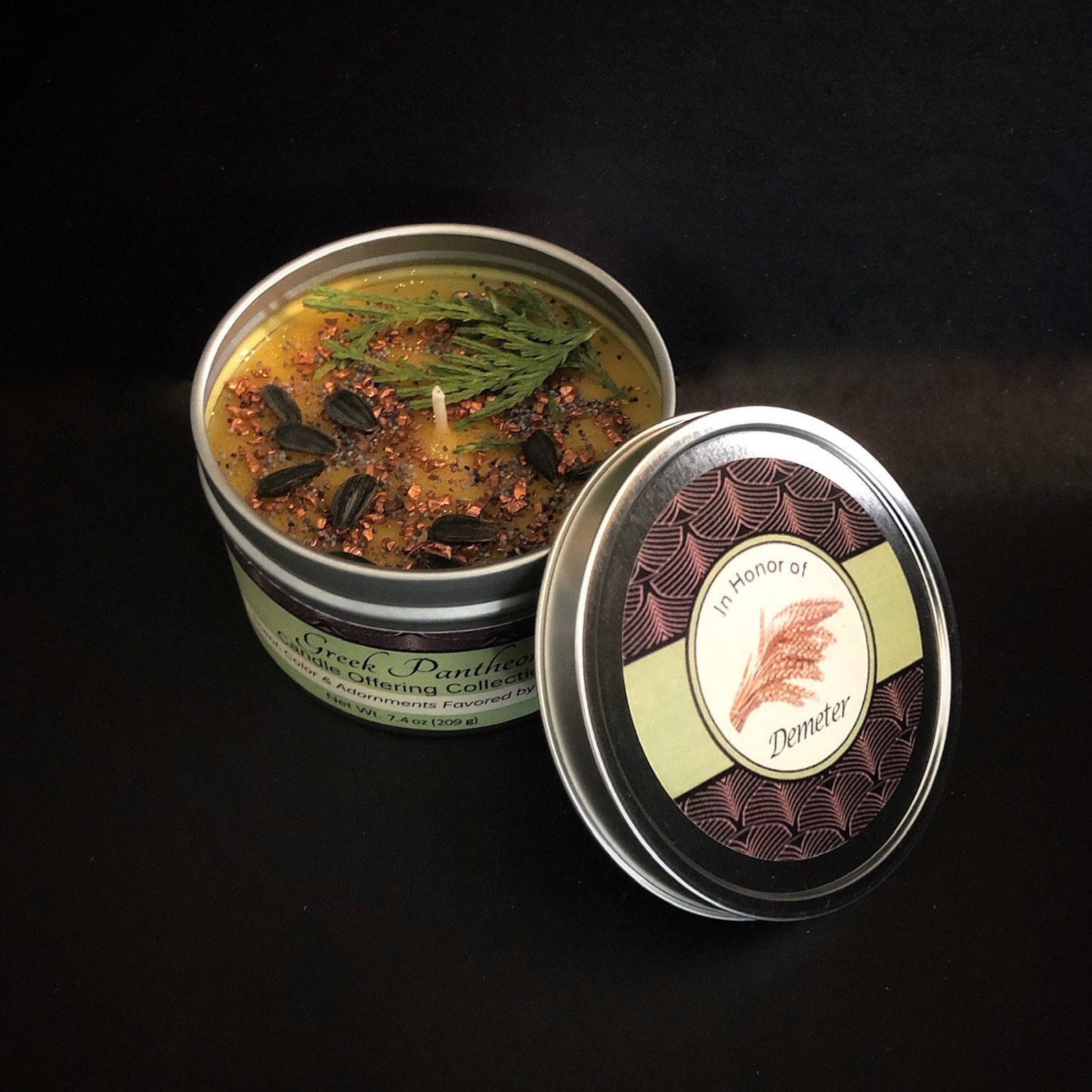 Demeter Greek Goddess Offering Candle - Etsy