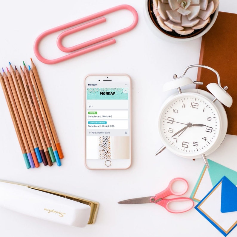 Weekly Digital Planner Trello Template (PDF) - Etsy