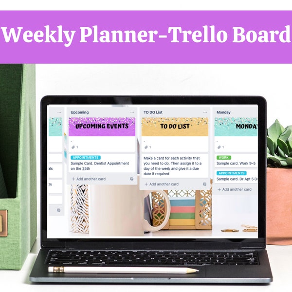 Trello, Homeschool Planner, Weekly Planner, Digital Planner, Trello ...