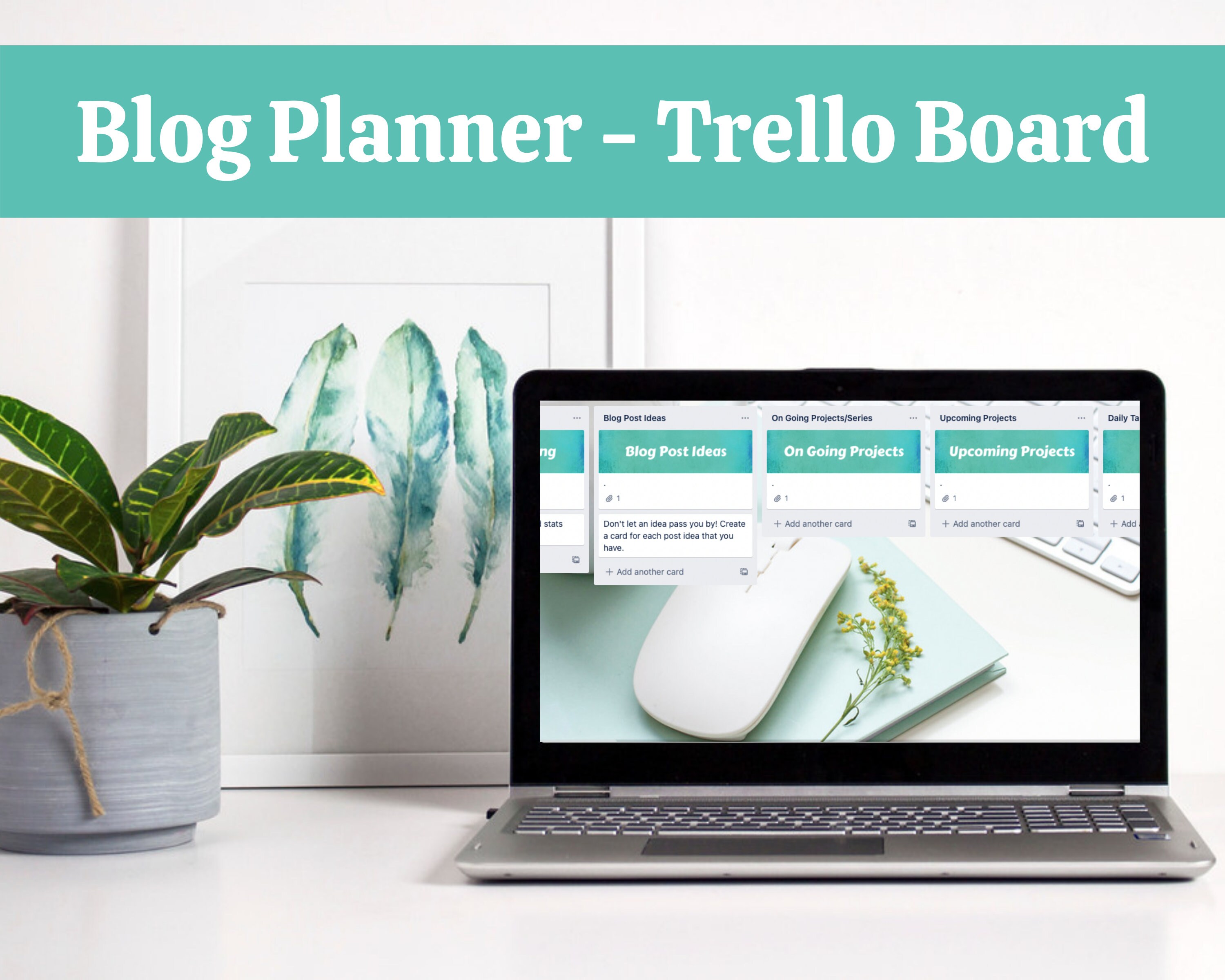 Blog Planner, Trello Template, Blog Post Planner, Blogging Planner ...