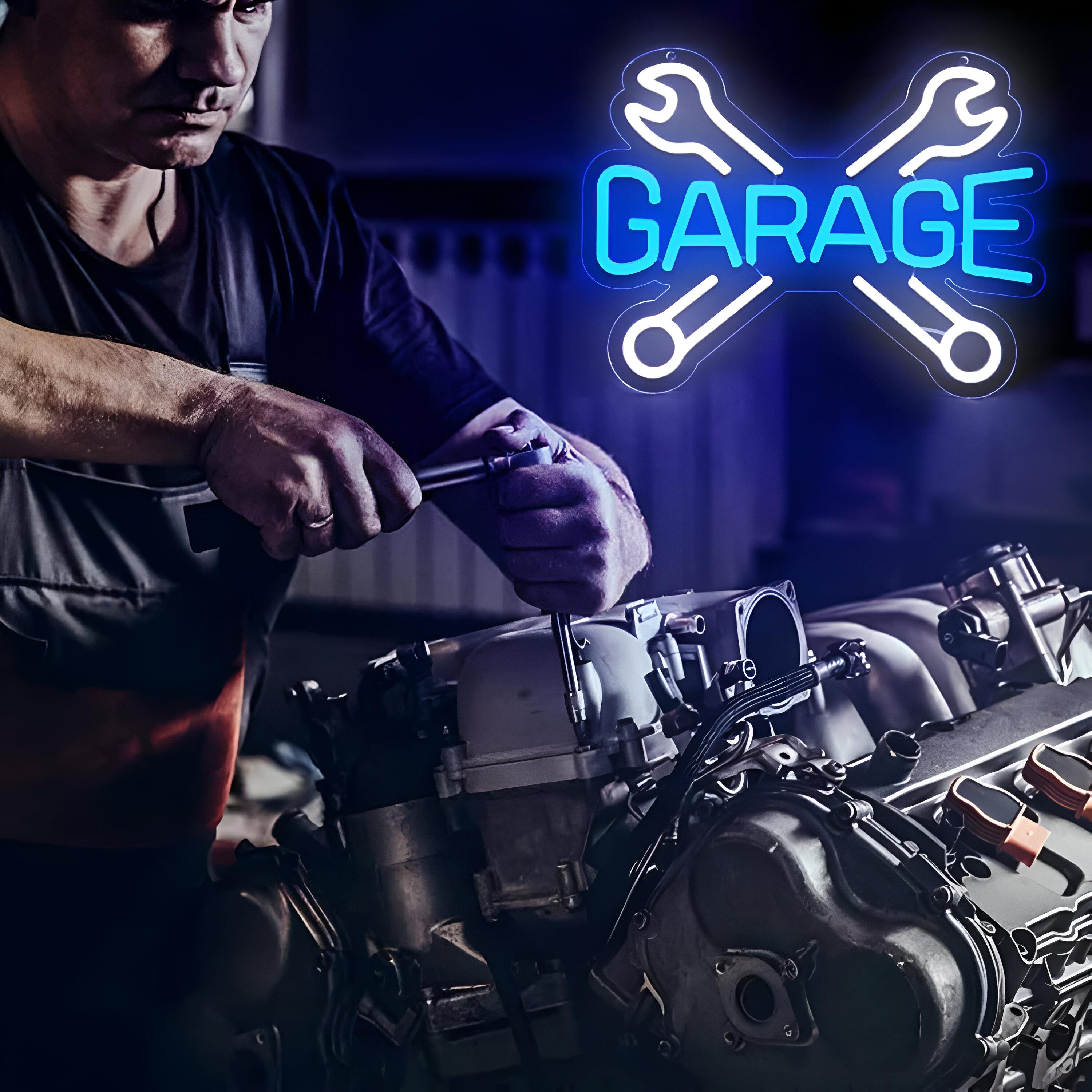 Garage LED Neon Sign: Custom Acrylic Art - Etsy