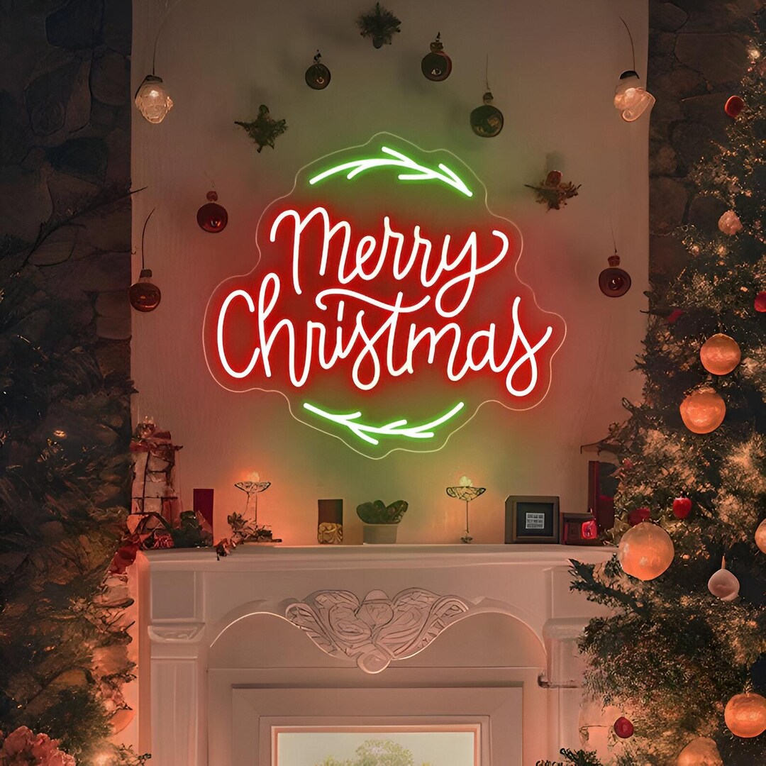 Merry Christmas LED Neon Sign | Custom Neon Sign | Merry Christmas Sign ...
