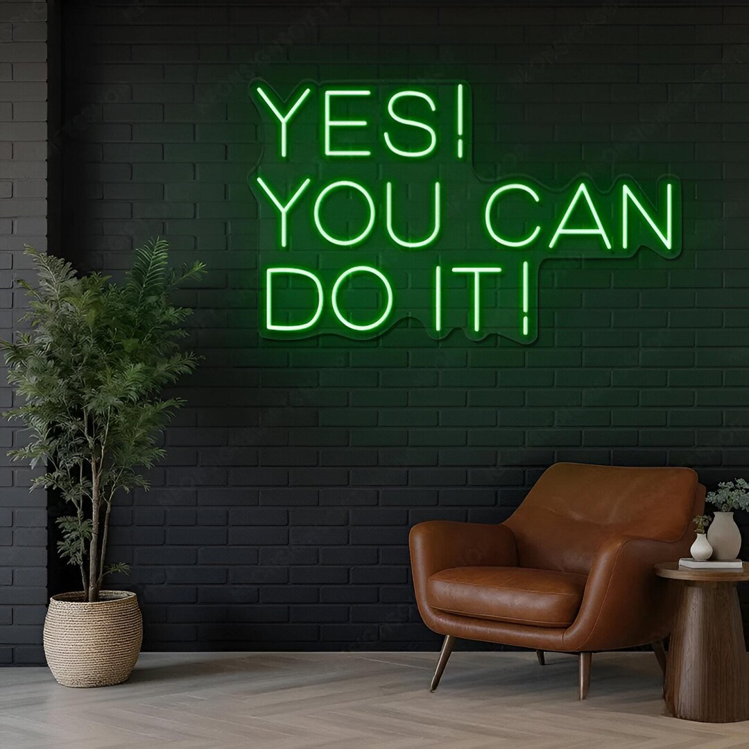 Motivational Led Neon Sign for Wall Decor | Neon Signs Quote | Custom ...