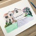 Custom House Painting, Watercolor House Painting, Home Painting ...