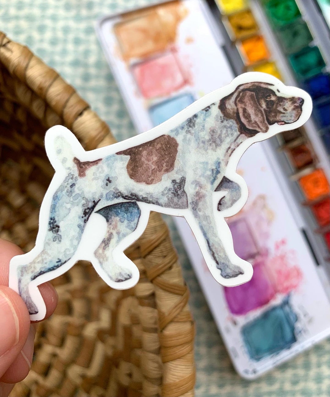 German Shorthaired Pointer Sticker, GSP Sticker, GSP Gifts, Gift for ...