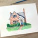 Custom House Painting, Watercolor House Painting, Home Painting ...