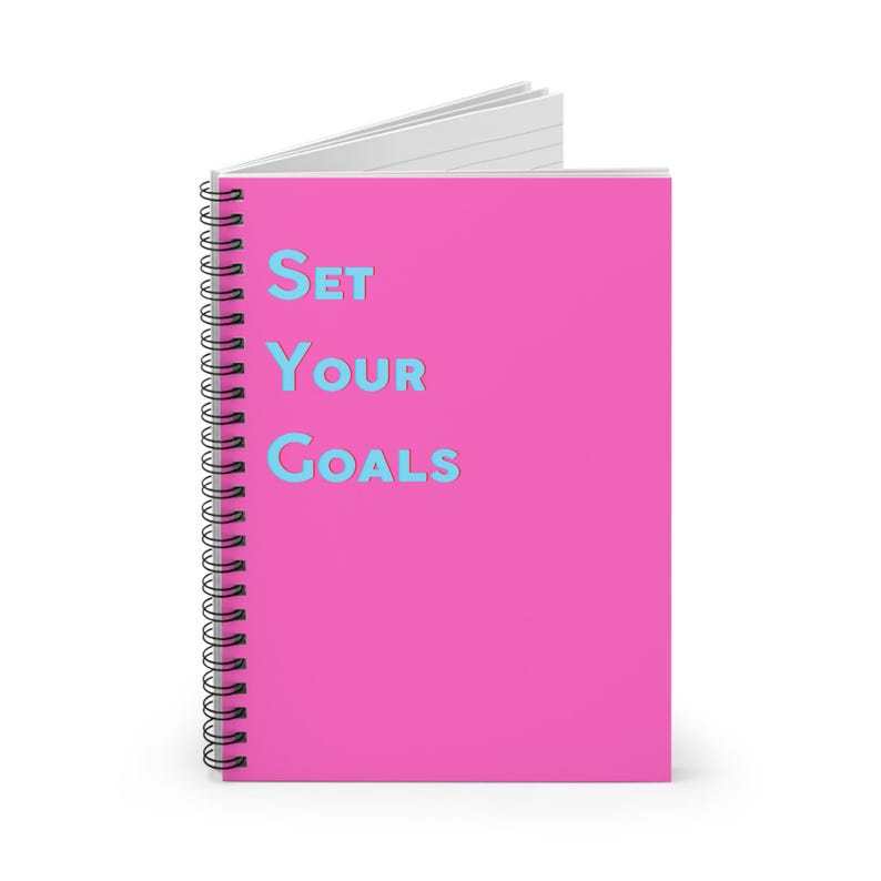 Motivational Spiral Notebook - Set Your Goals, Planning Journal, Goal ...