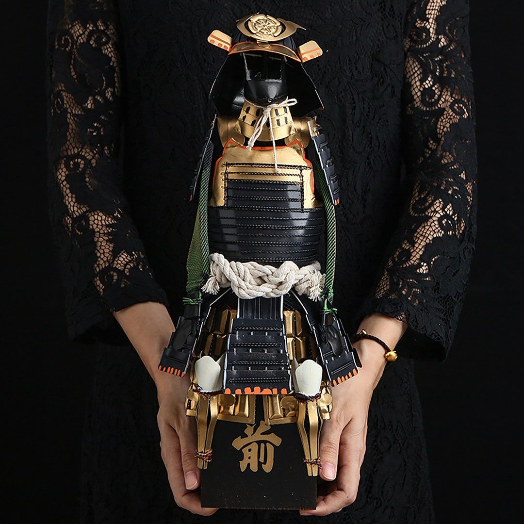 Japanese Samurai Model-armored Warrior Statue Vintage Warrior Model ...