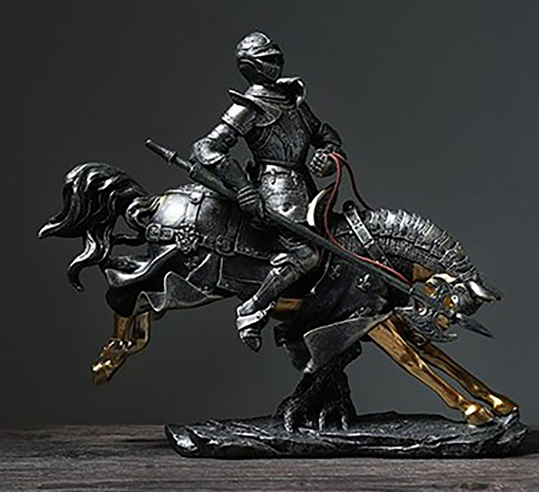 Resin Knight Statues-resin Armor Statue Middle Ages Knight Statue ...