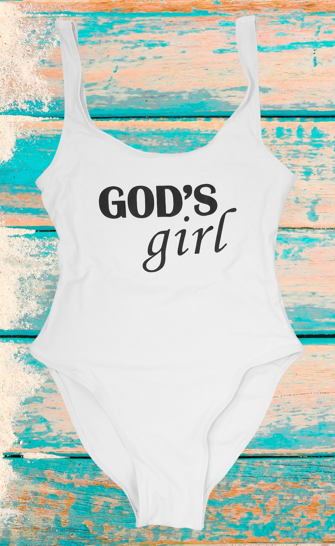 God's Girl Swimsuit, God's Girl Bodysuit, Christian Swimwear, Religious ...