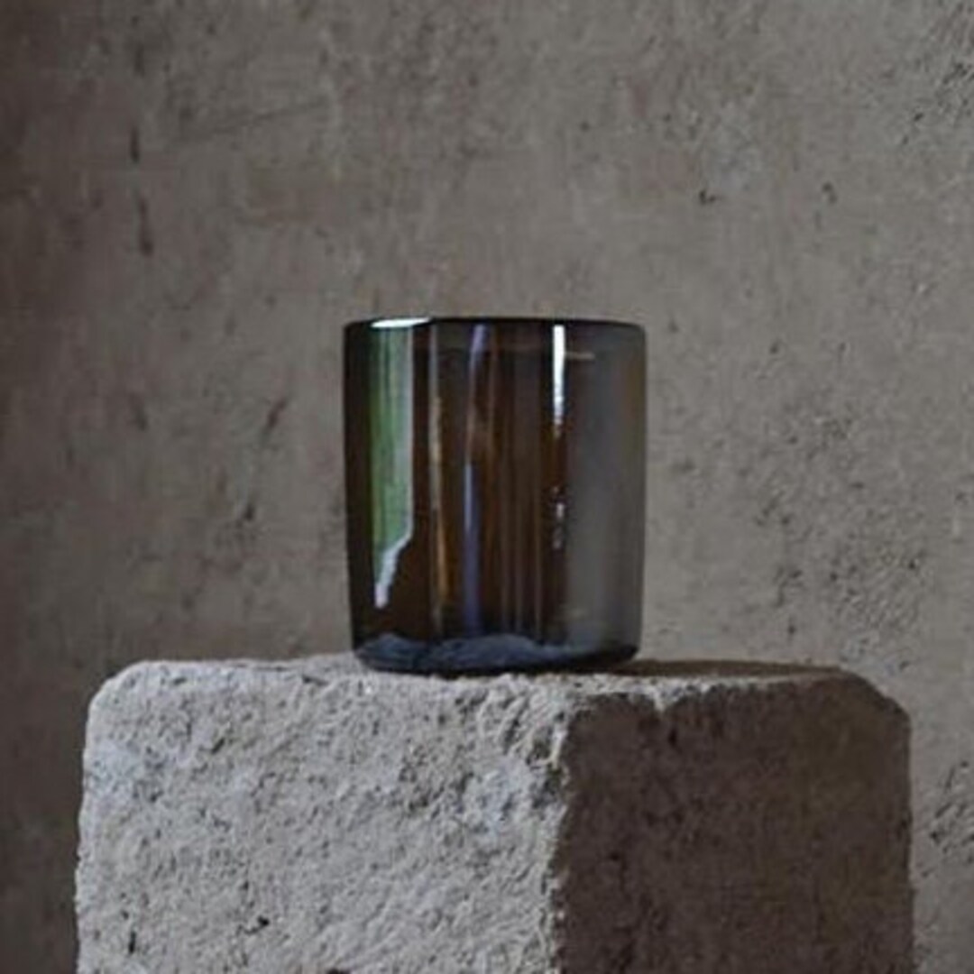 Chrome Small Flower Vase - Handblown Recycled Glass - Etsy