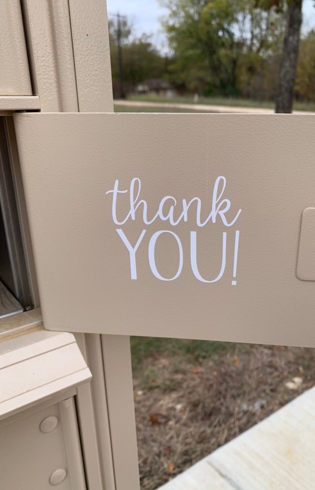 Mailbox Thank You Decal - Mailman and Delivery Driver Appreciation ...