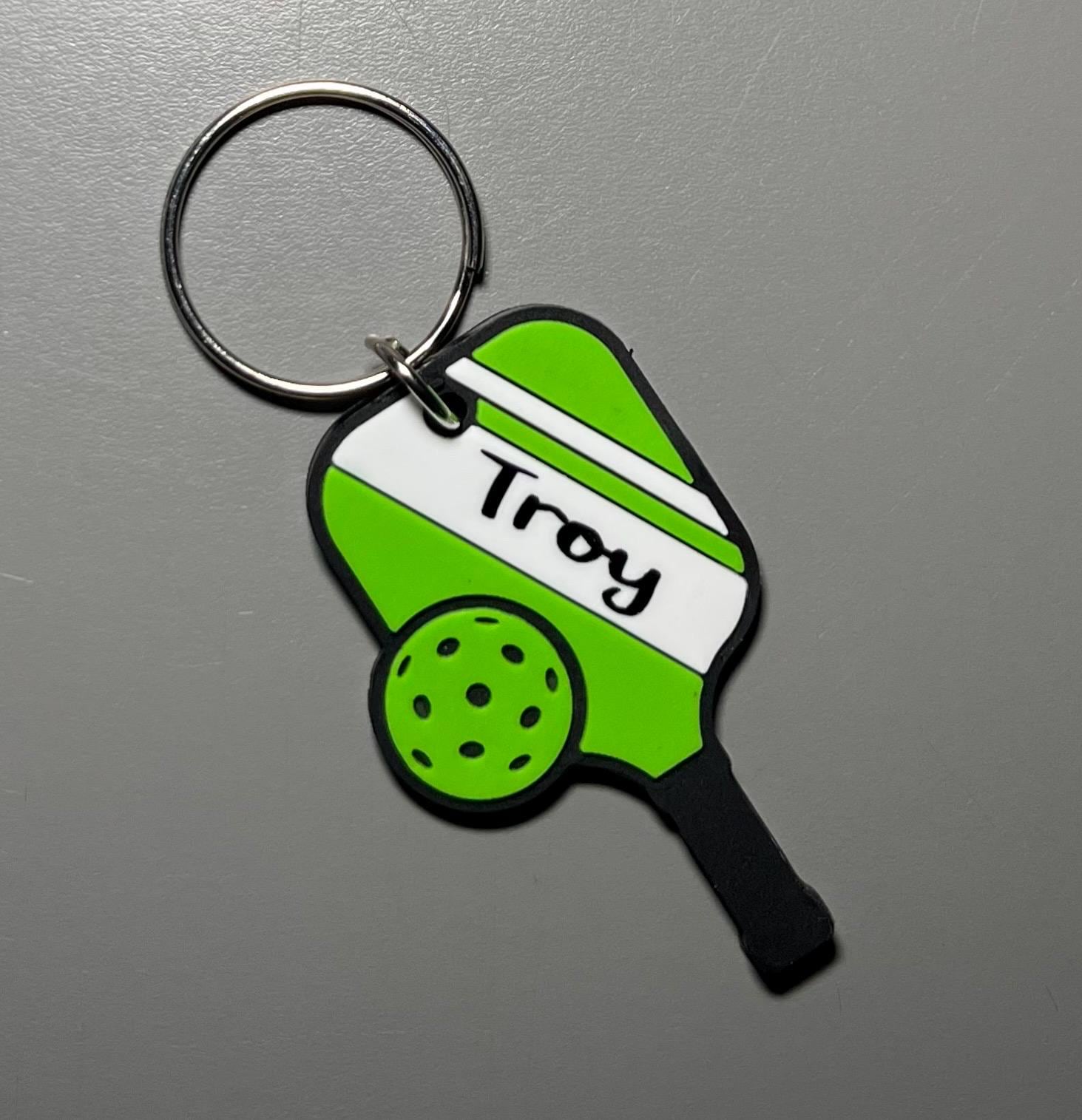 Personalized Pickleball Paddle Keychain - Custom Bag Tags - Etsy