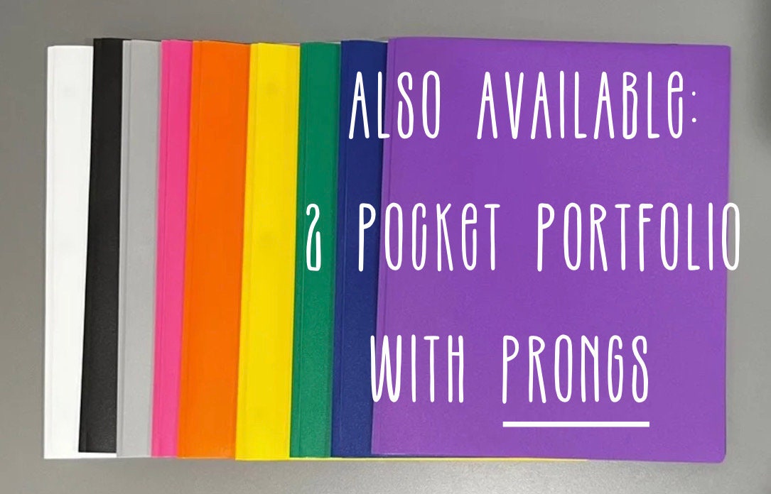 Personalized Folder - 2 Pocket Portfolio - Back to School - Custom ...