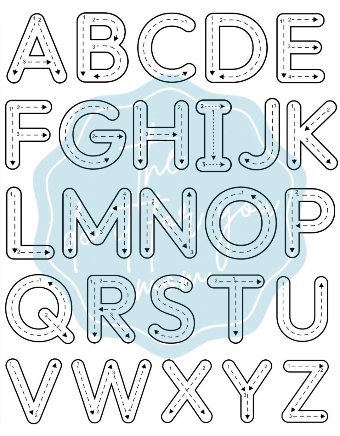 Alphabet Tracing - Toddler Writing Practice - Capital Letters - Learn ...