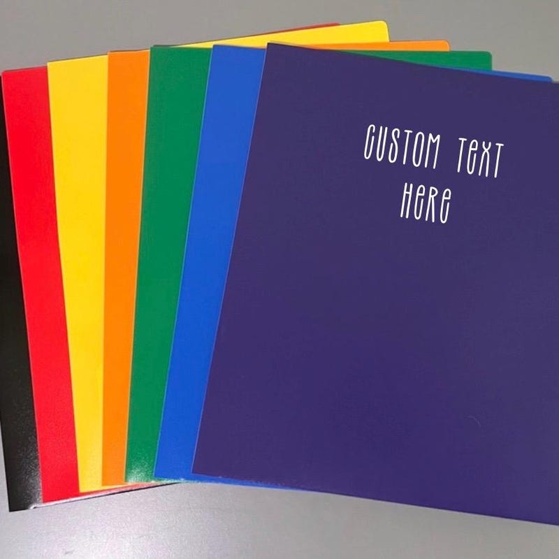 Custom Logo Green Folder - Etsy