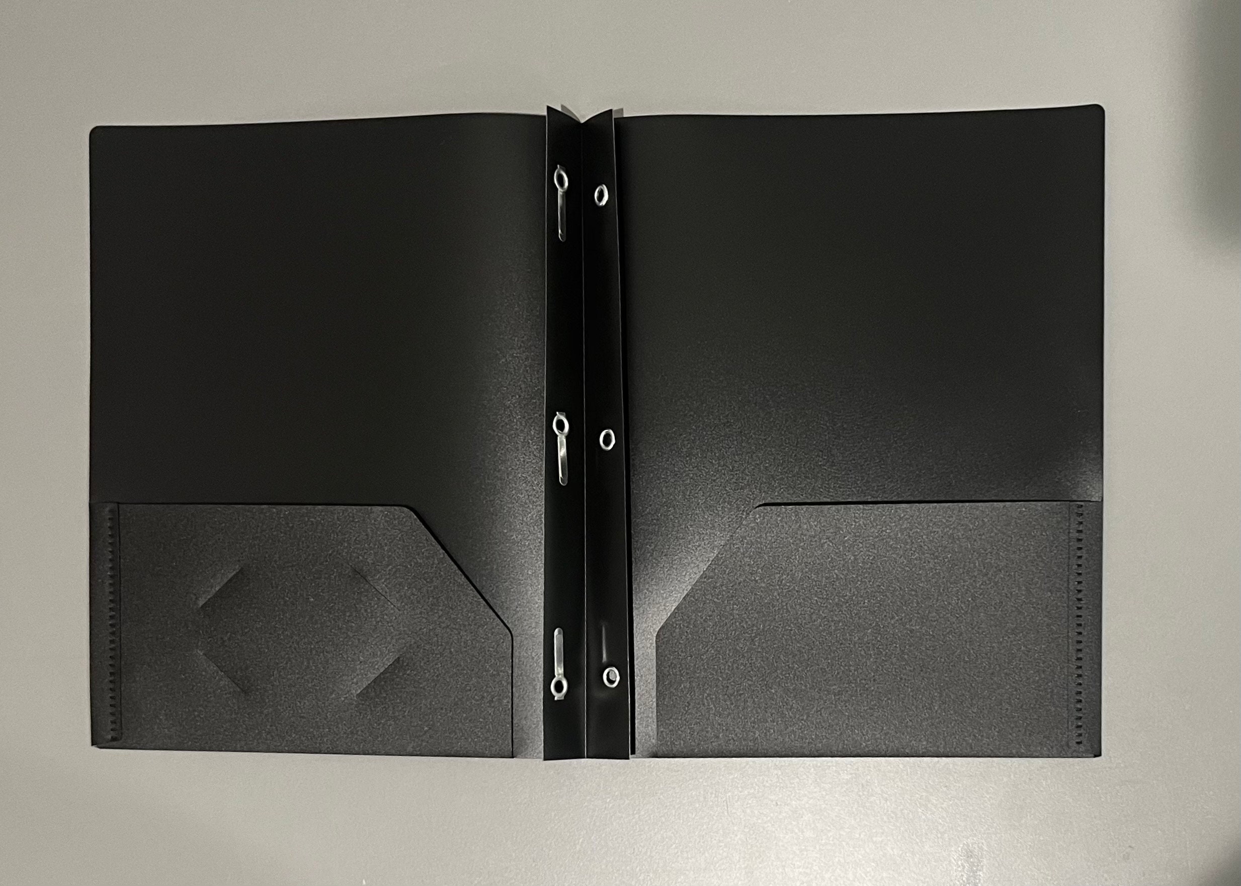 Personalized Folder - 2 Pocket Portfolio With Brads - 3 Metal Prongs ...