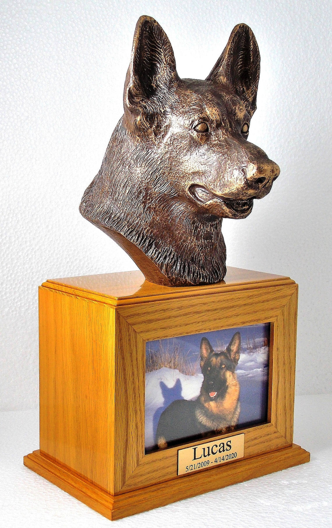 German Shepherd Dog Memorial Urn - Etsy Ireland