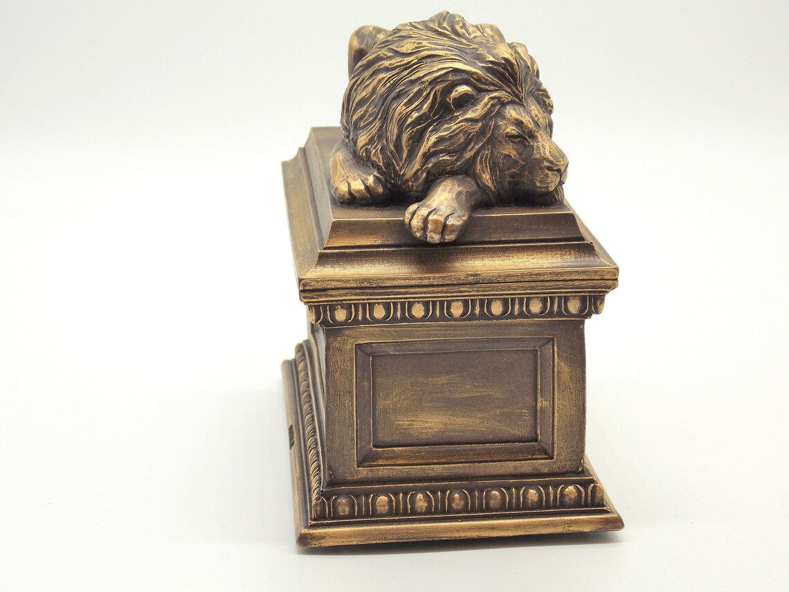 Guarding Lion Keepsake Memorial Urn - Etsy