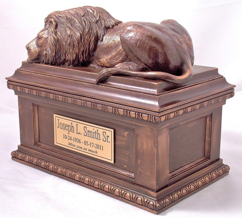 Guardian Lion Memorial Urn - Etsy