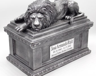 Guardian Lion Memorial Urn - Etsy