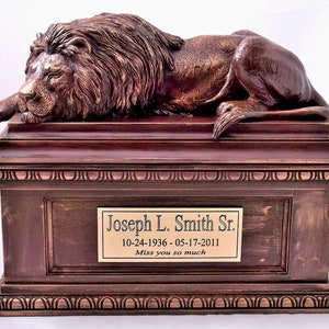 Guardian Lion Memorial Urn - Etsy