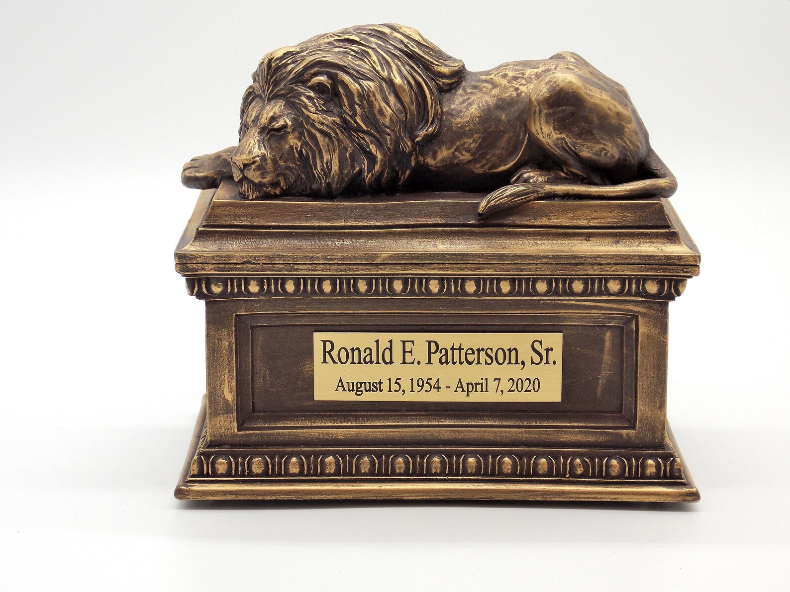 Guarding Lion Keepsake Memorial Urn - Etsy