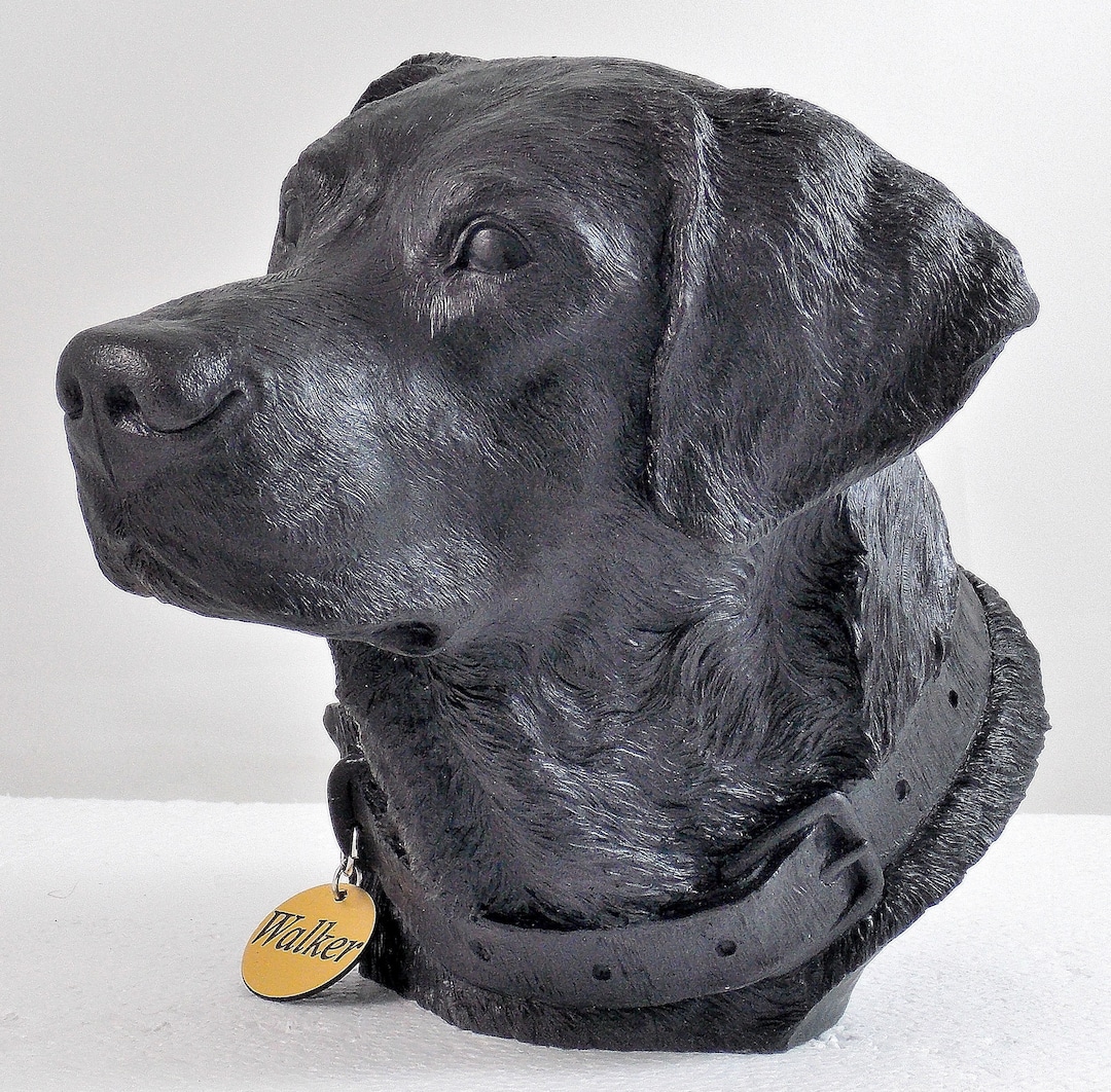 Black Lab Memorial Urn - Etsy