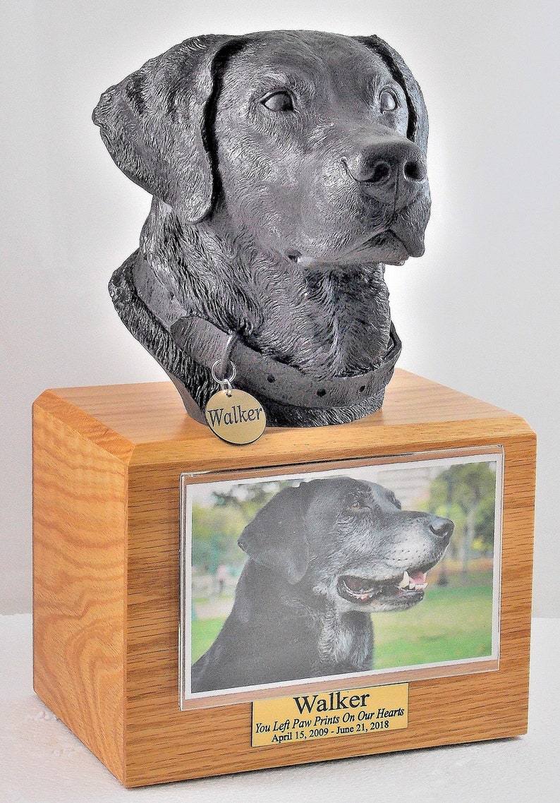 Black Lab Memorial Urn - Etsy