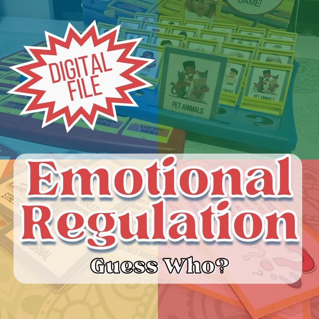 Guess Who Emotional Regulation Zones Printable | Social Emotional ...