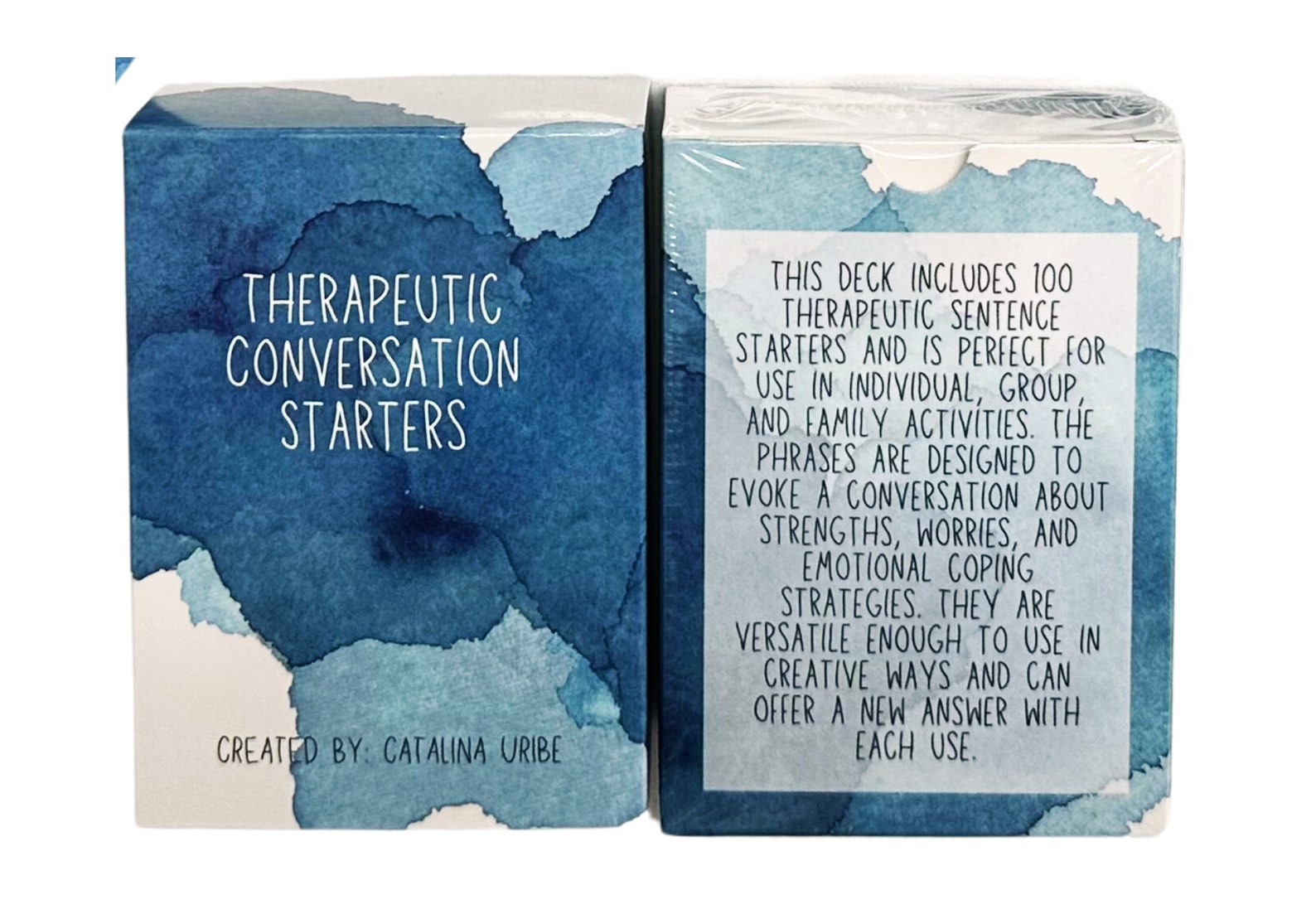Therapeutic Conversation Starters, 100 Deck Game Cards, for Use in ...