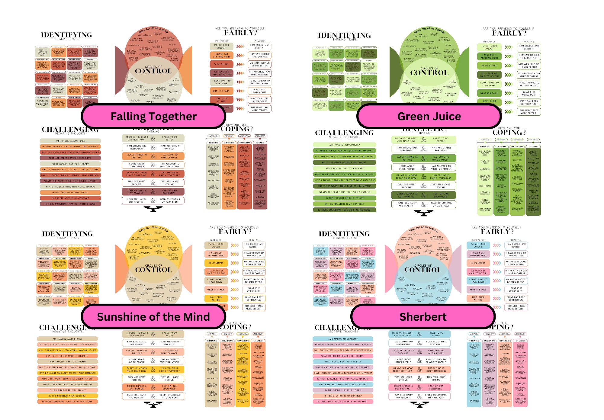 DIGITAL Mental Health Posters for Psychologist, Therapist, Counselor ...