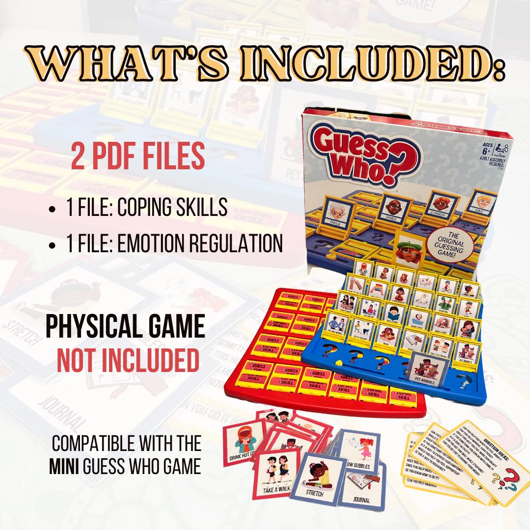 Guess Who Emotional Regulation | Coping Skills |zones Printable ...