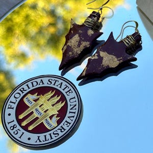 Florida State Spear Polymer Clay Earrings | FSU | Seminoles Noles ...