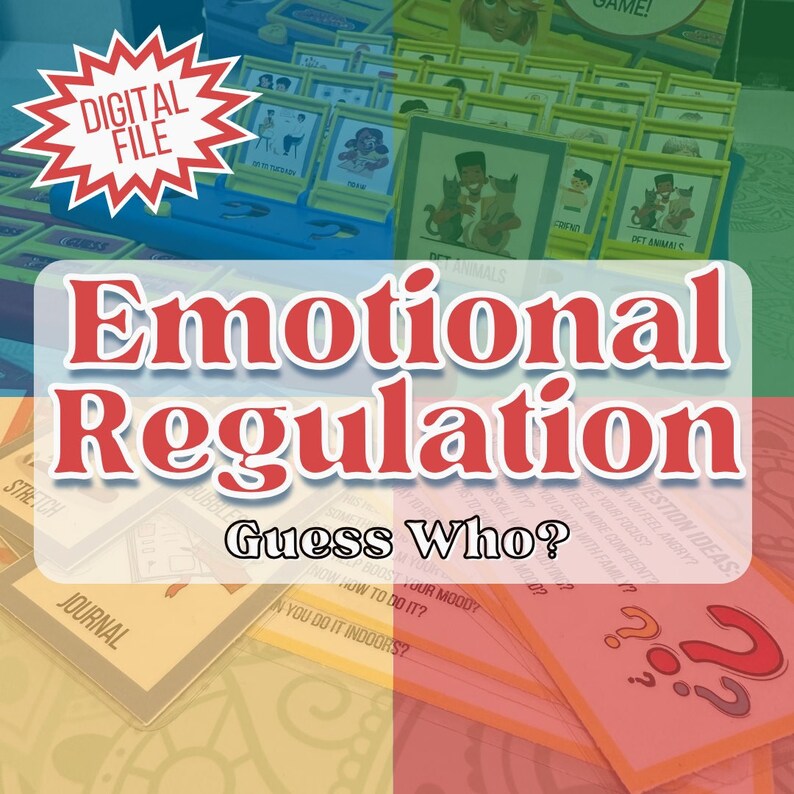 Guess Who Emotional Regulation Zones Printable Social Emotional ...
