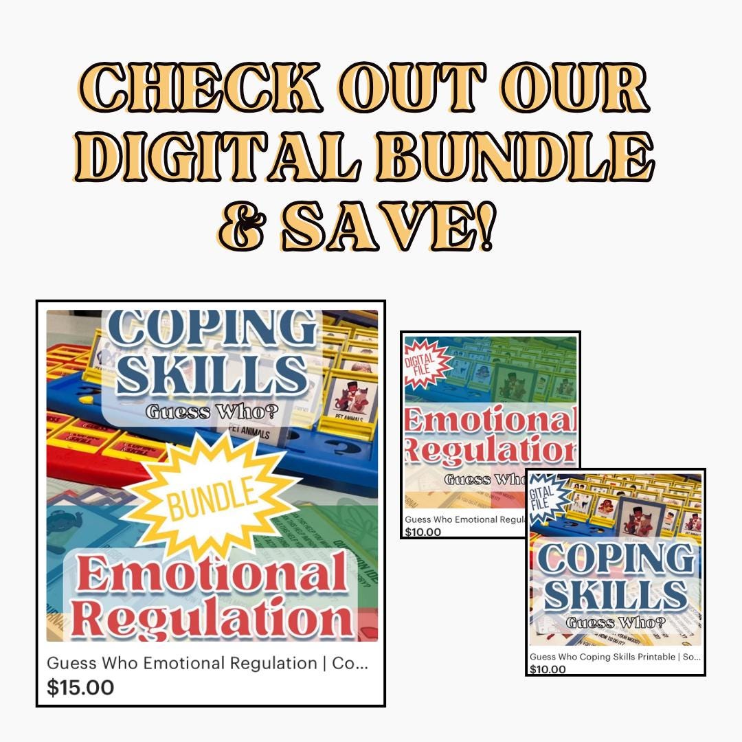 Guess Who Emotional Regulation Zones Printable | Social Emotional ...